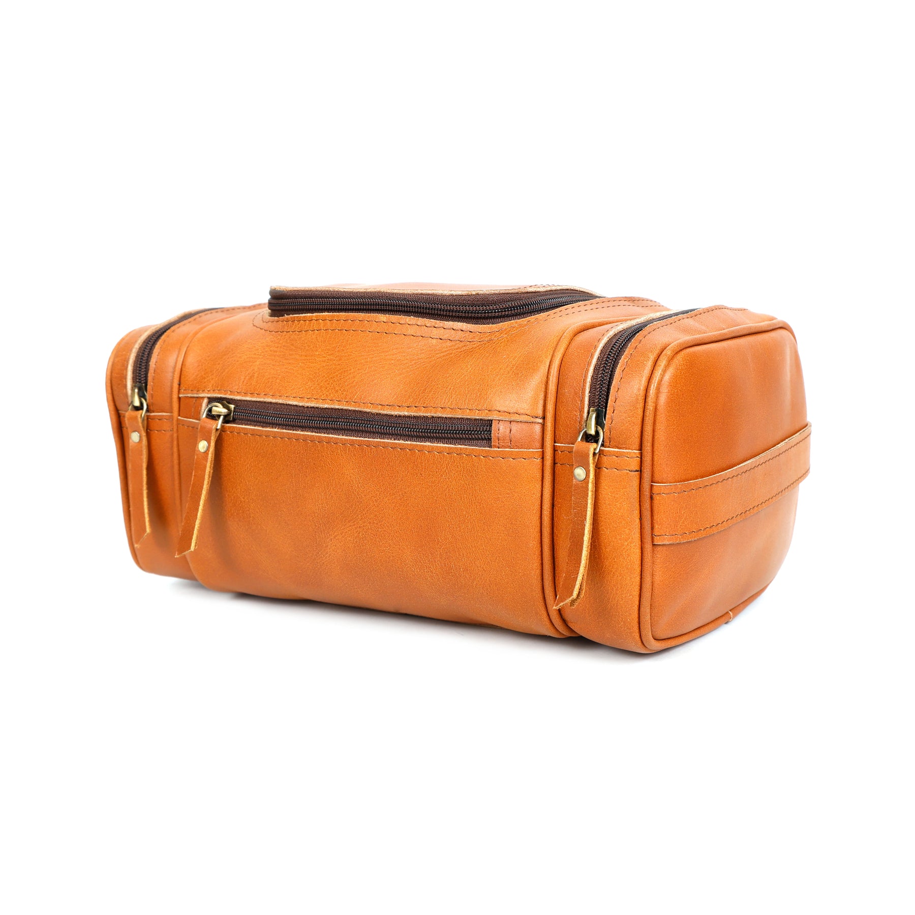 Golden Tan Leather Toiletry Bag – Levinson Leather Goods