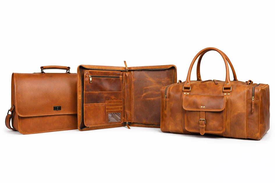 Premium Buffalo Leather Travel & Work Combo Sets – Tagged "Messenger ...