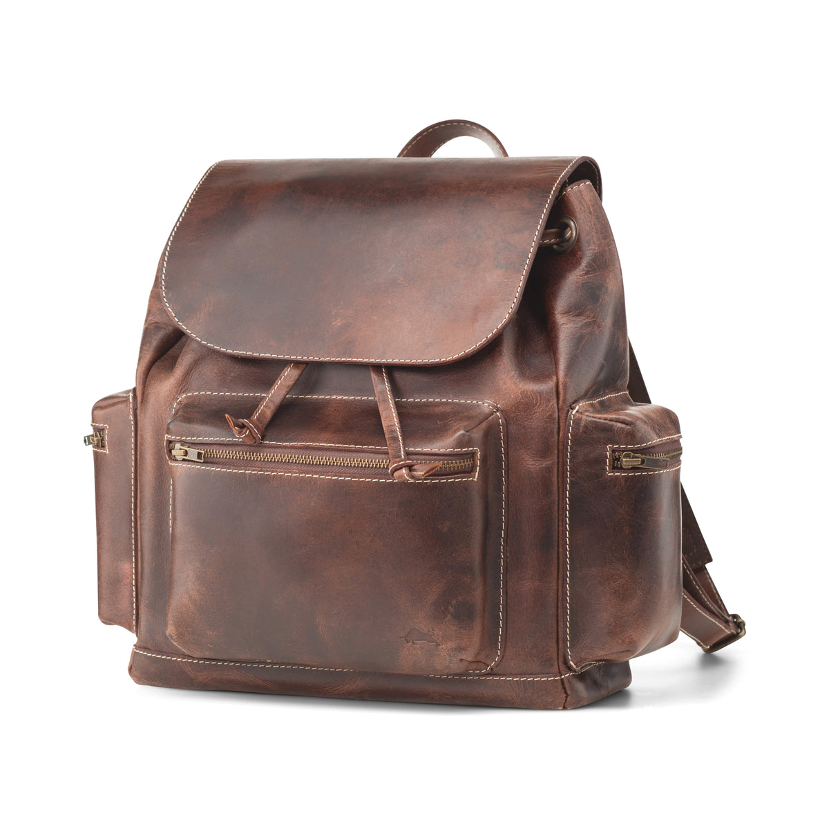 Buffalo Leather Backpack for Men & Women | Spring | Levinson Leather ...
